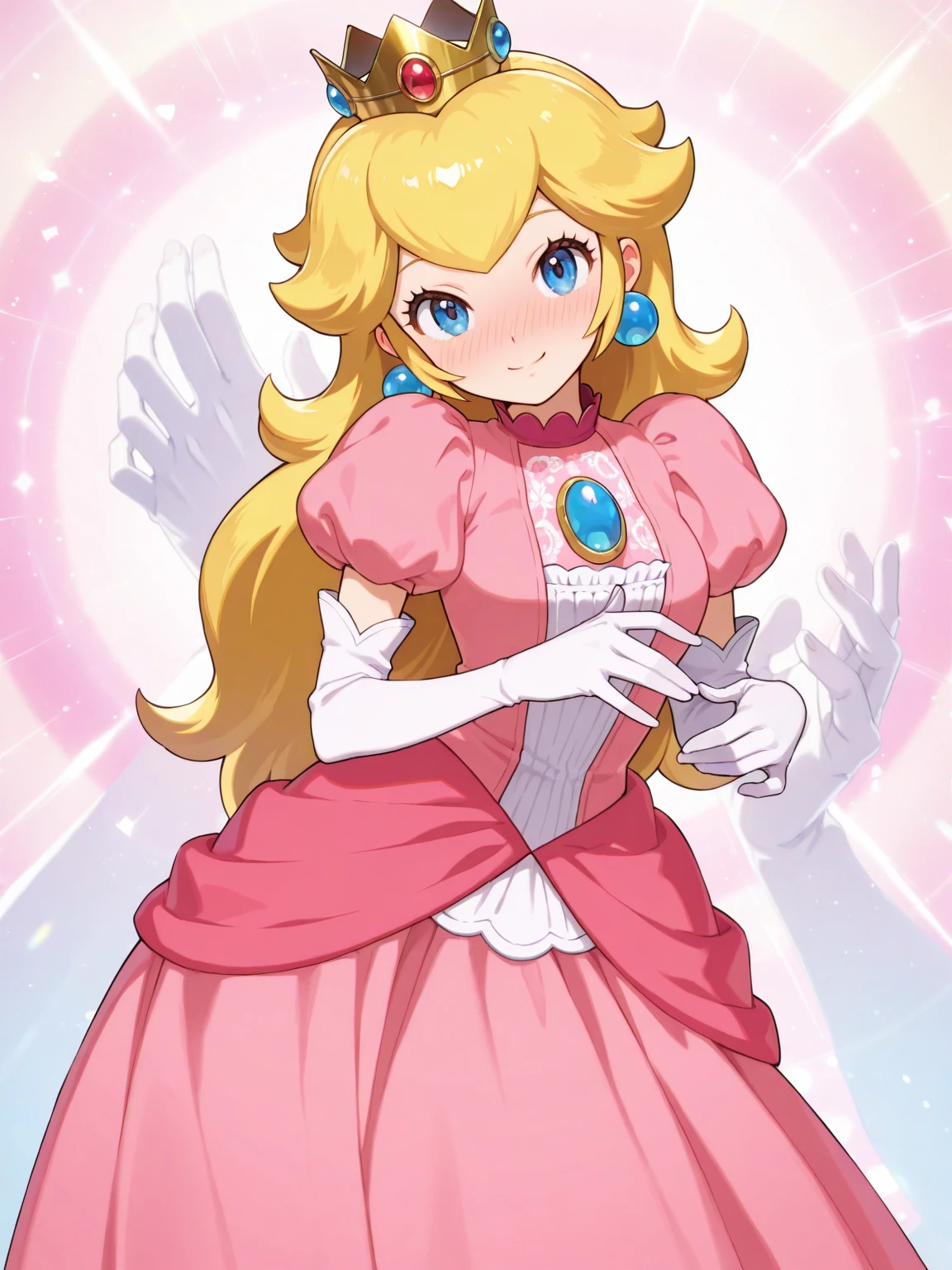 PrincessPeach,princess peach, blonde hair, blue eyes, long hair - SeaArt AI