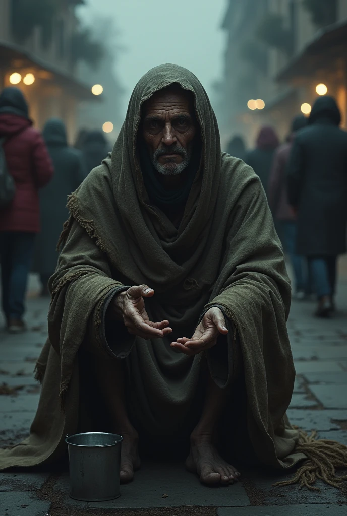 Poor begger - SeaArt AI