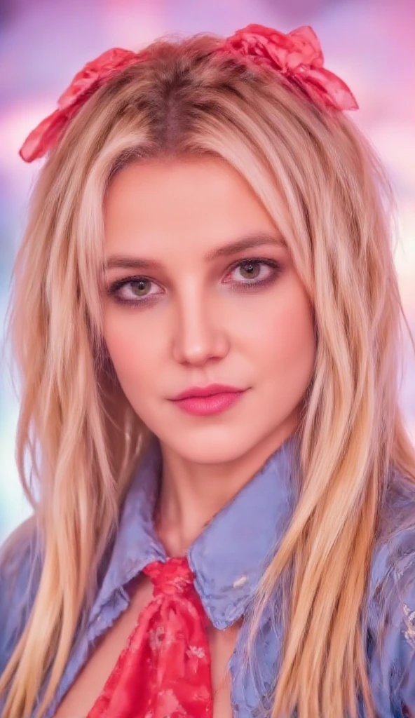 Britney Spears wearing her iconic schoolgirl outfit from the - SeaArt AI