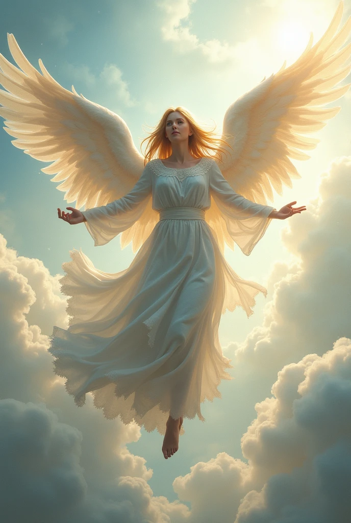 Flying angel - SeaArt AI