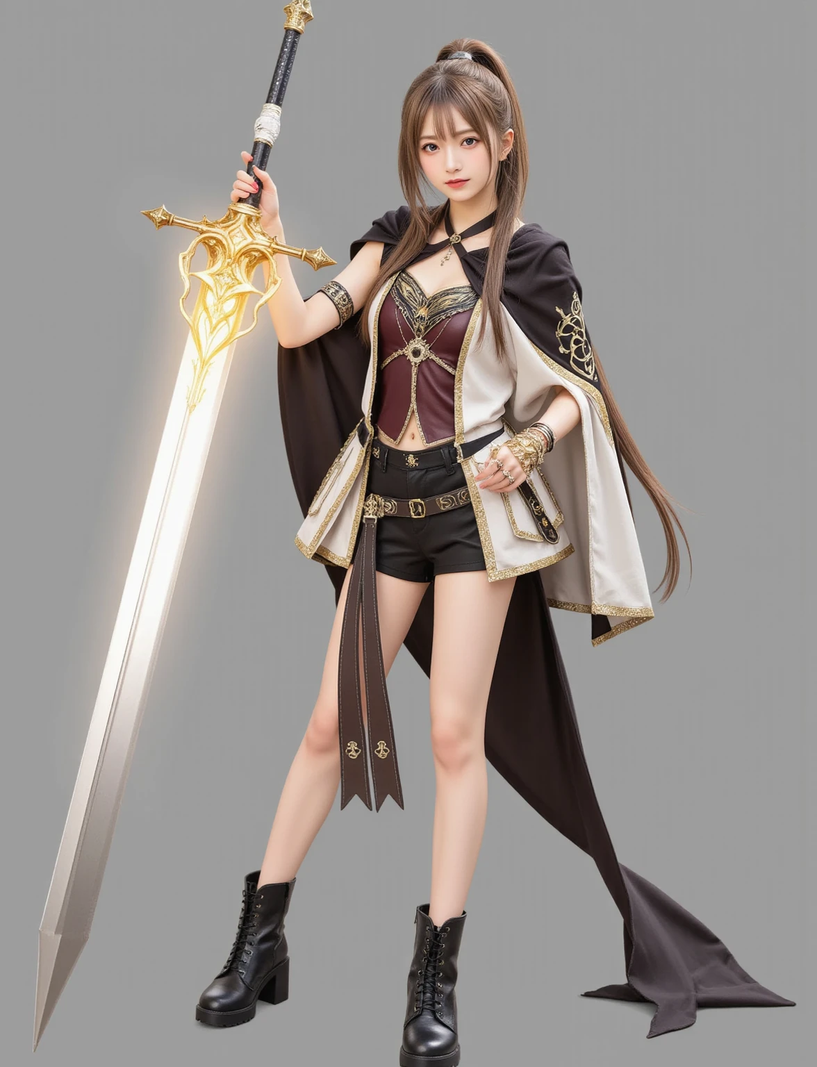 Kensei no Shoujo , Sleeveless Costume, Elbow-length gloves - SeaArt AI