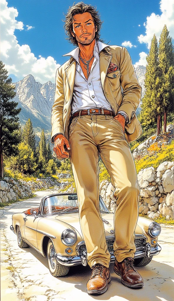Gran Turismo travel designer poster with an unusual plot composition ...