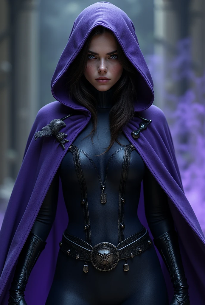 Emma watson as teen titans raven cosplay - SeaArt AI