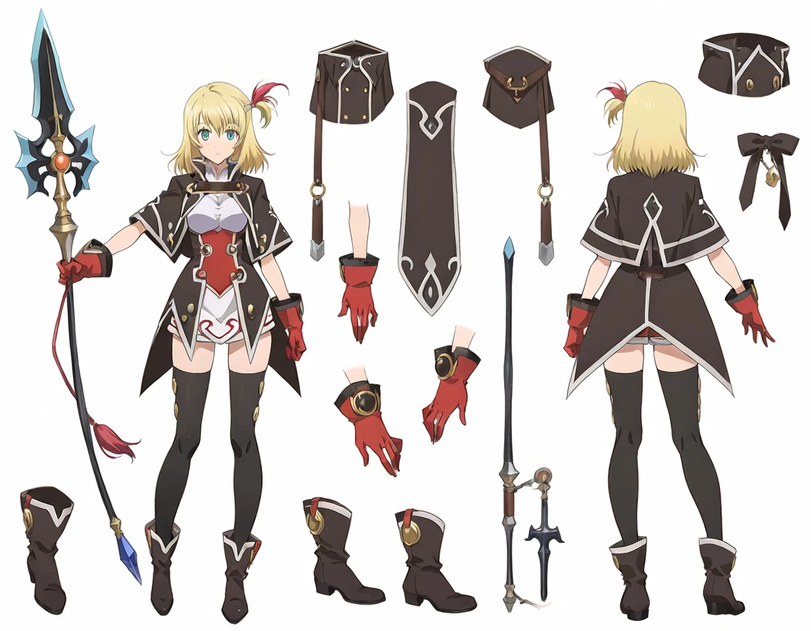 (((Best Quality))) , ((full body)), female, reference sheet, solo ...