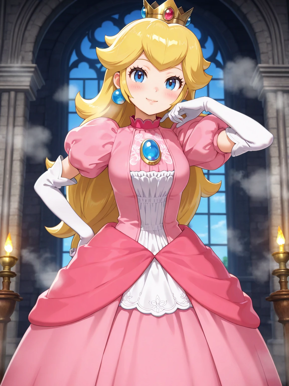 PrincessPeach,princess peach, blonde hair, blue eyes, long hair - SeaArt AI