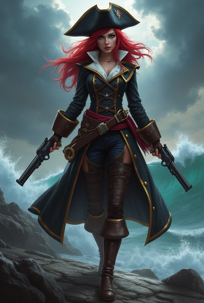 Pirata da Miss Fortune League of Legends - SeaArt AI