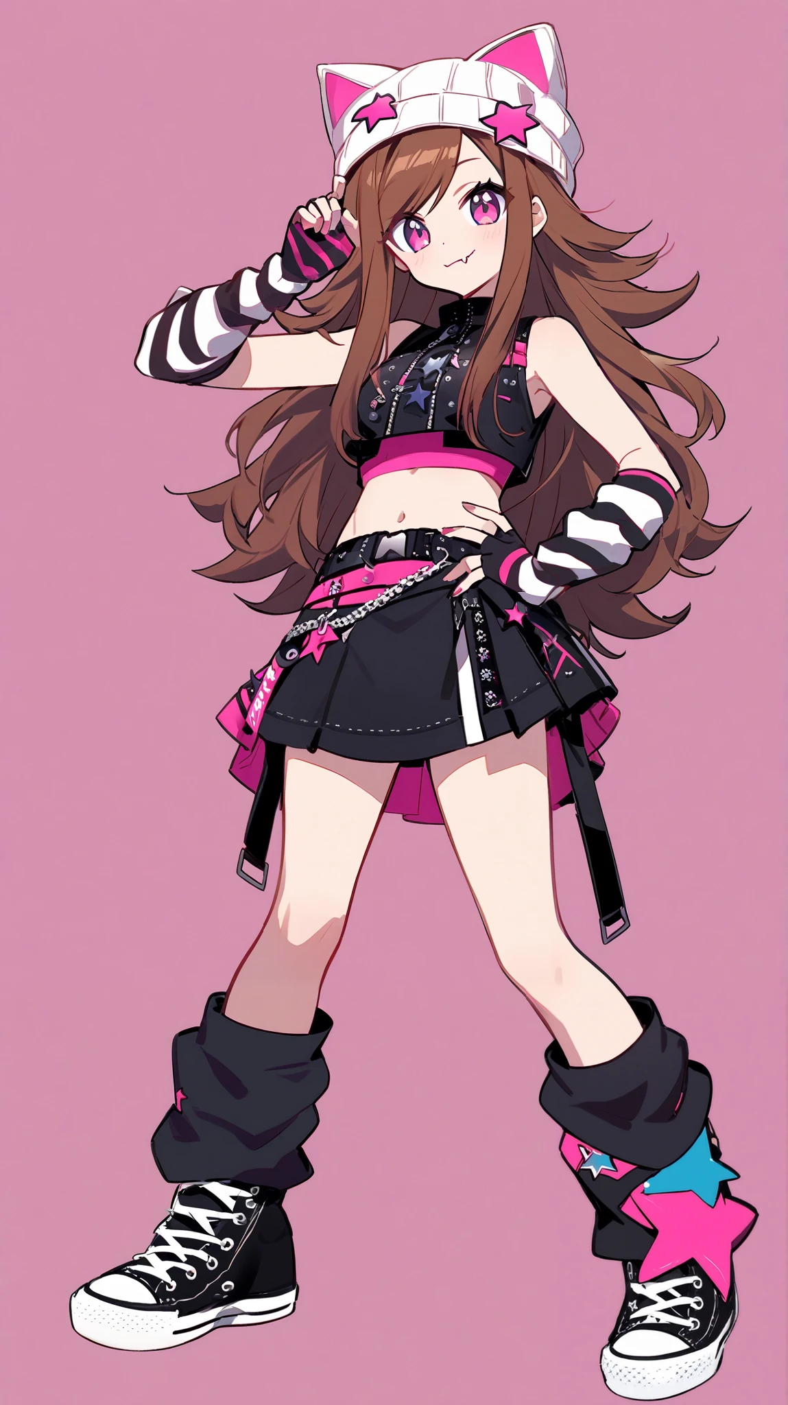 A drawing of a girl in a short skirt and boots - SeaArt AI