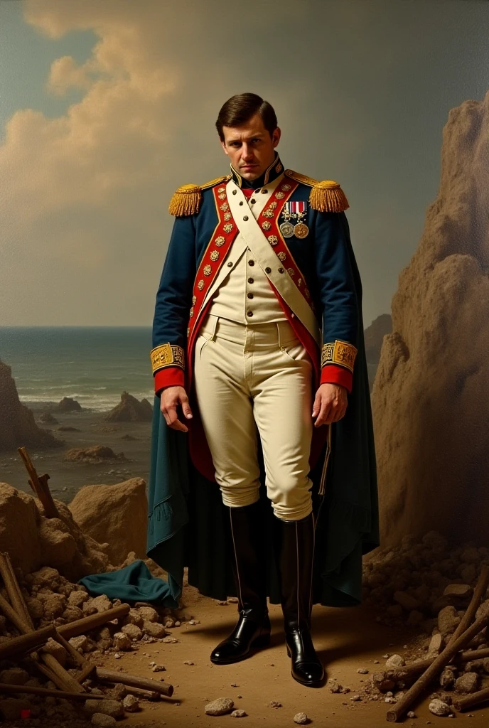 Realistic image depiction of Napoleon Downfall , . Like the 1821 era ...