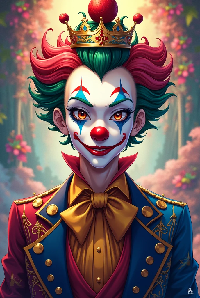 A handsome King Clown, anime portrait - SeaArt AI