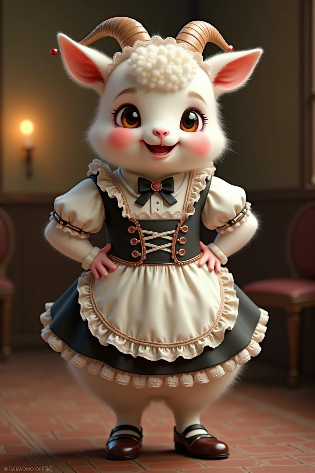 Photorealistic portrait of Dressed animals - a ((fat)) chibi - SeaArt AI