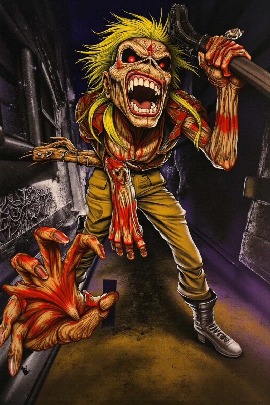 ultra detailed, chaotic scene, nightmare, Simon Stlenhag Style - SeaArt AI