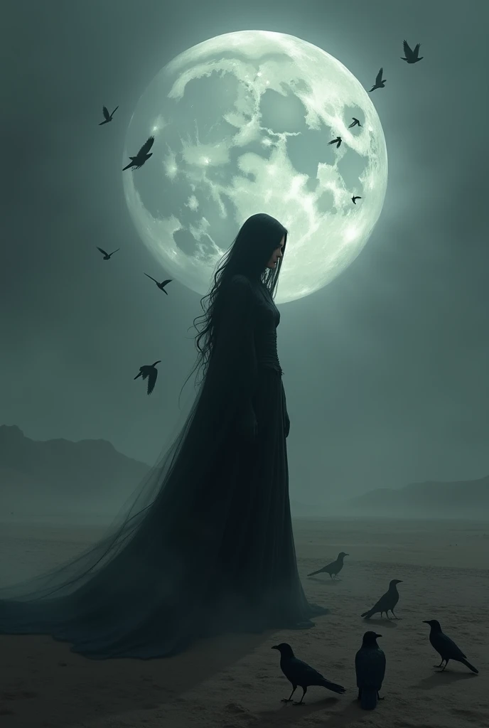 Macabre style heart of the Black Desert a ral-dissolve woman cloaked in ...