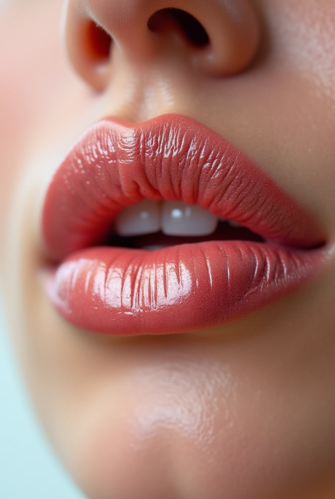 Lip with lip gloss - SeaArt AI