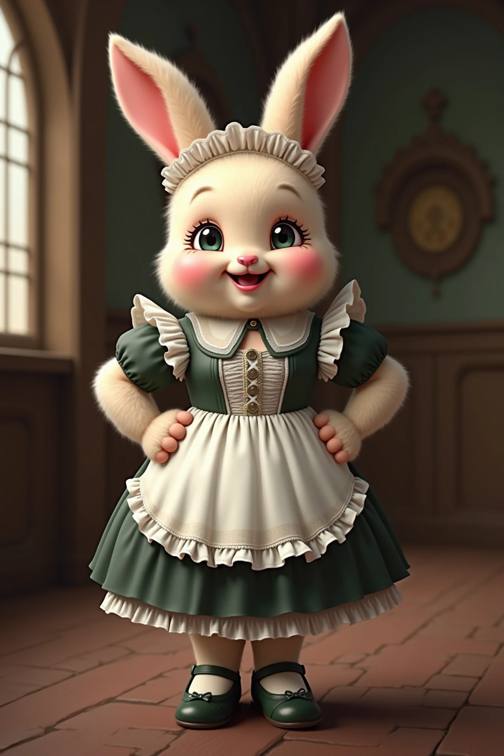 Photorealistic portrait of Dressed animals - a ((fat)) chibi - SeaArt AI