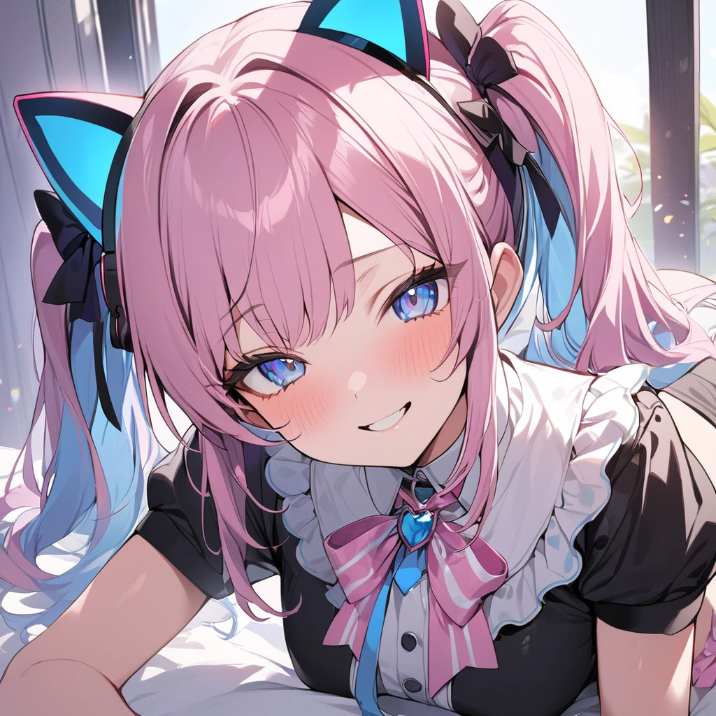 1 girl, 1 girl, Masterpiece, Top Quality , twin tails - SeaArt AI