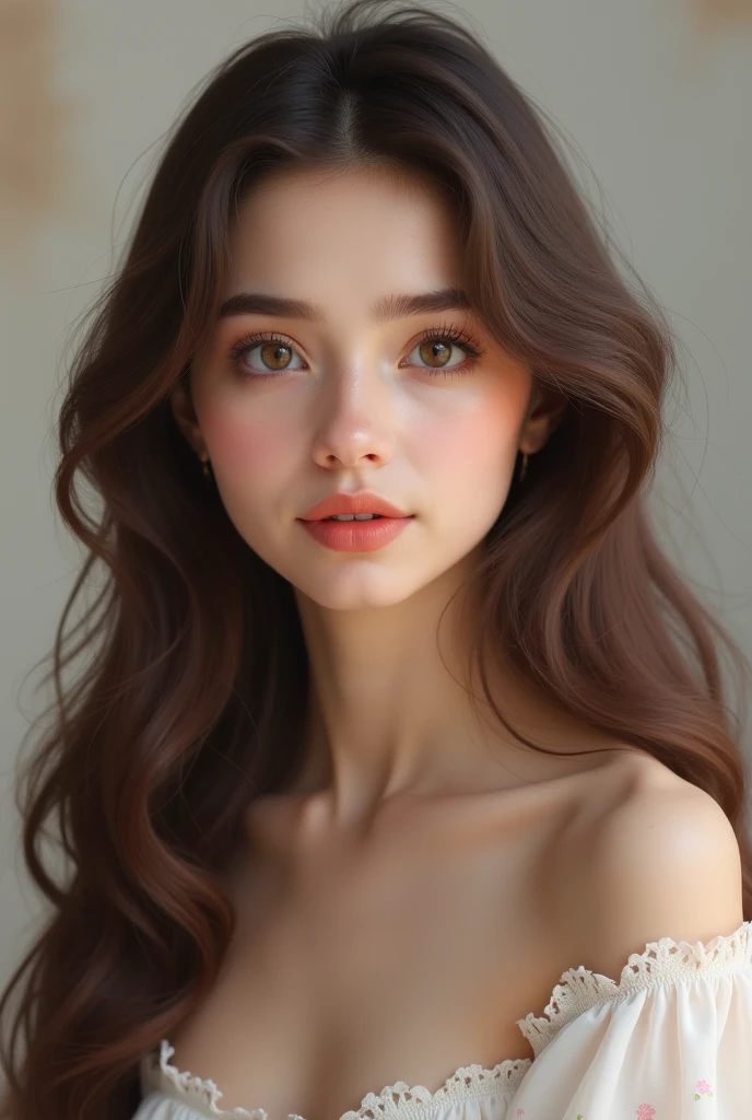 Brunette and young - SeaArt AI