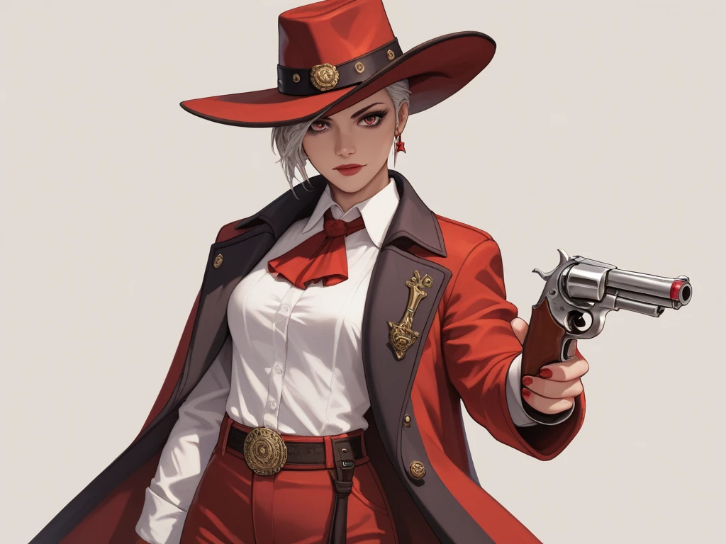 Revolver, blue and red revolver, Destiny 2 style, modern revolver ...