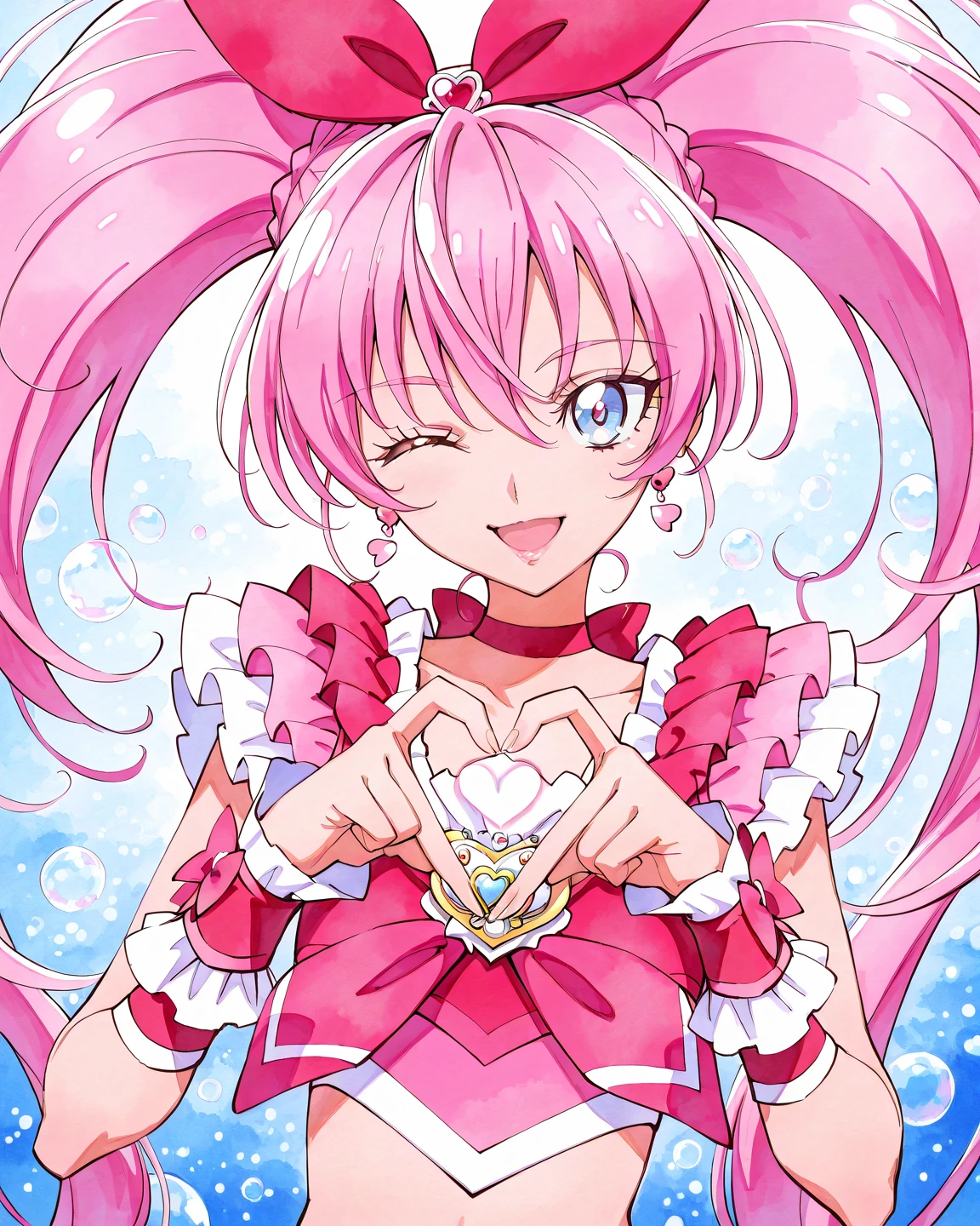 {{{cure melody}}},age 16,pink lips,High quality, Ultra detailed - SeaArt AI