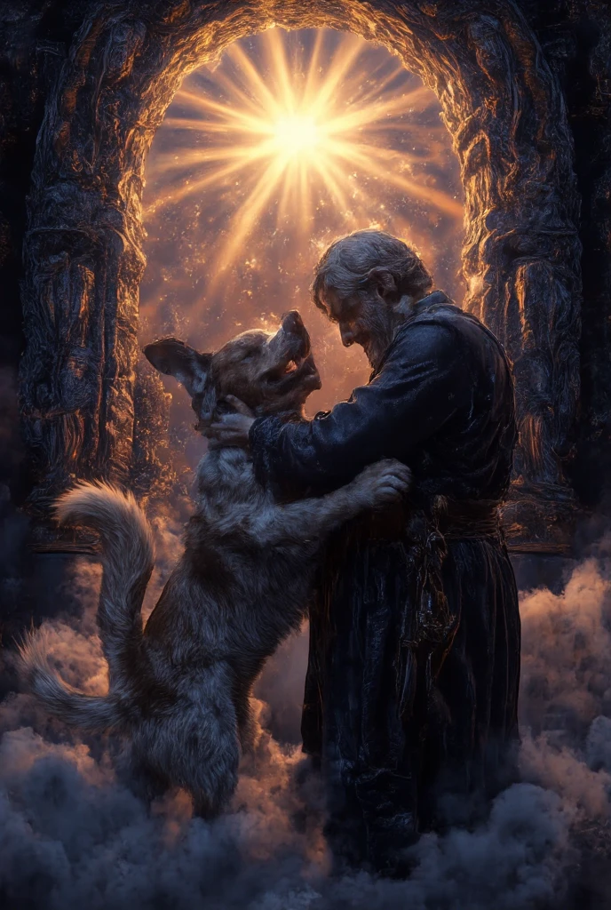Animation, work of art, 8K quality, surrealism, theme: "Love that ...