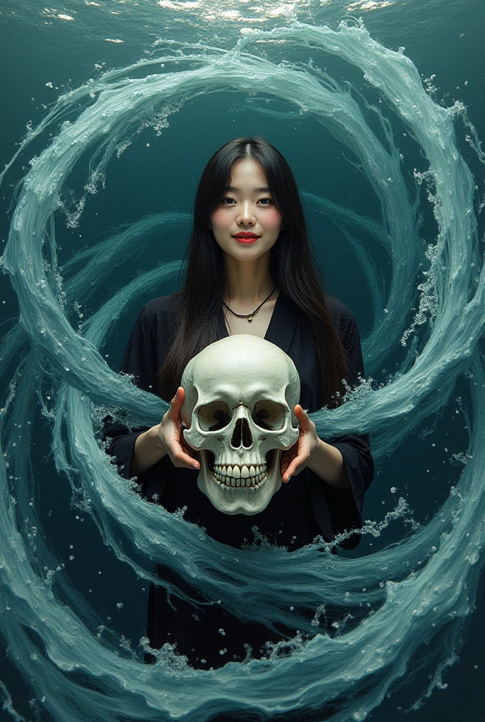 Surrealism, (( endless swirling whirlpool )) featuring a very beautiful ...
