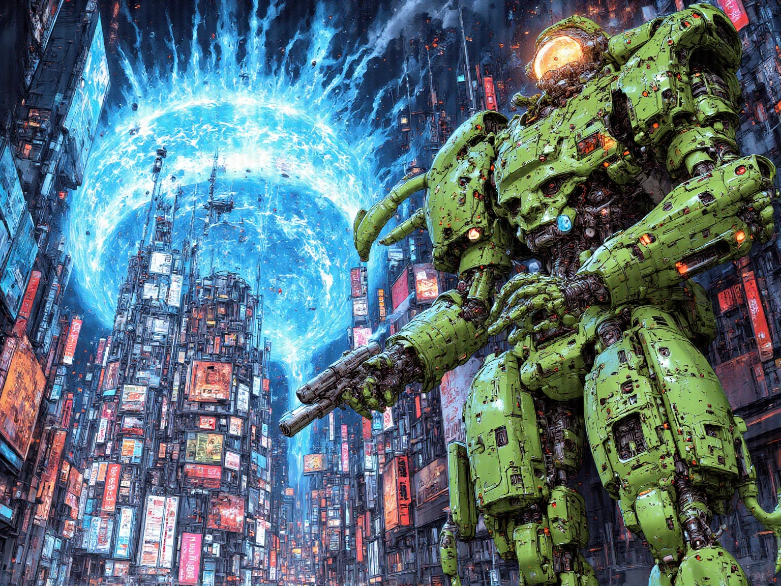 Giant Robot in the City