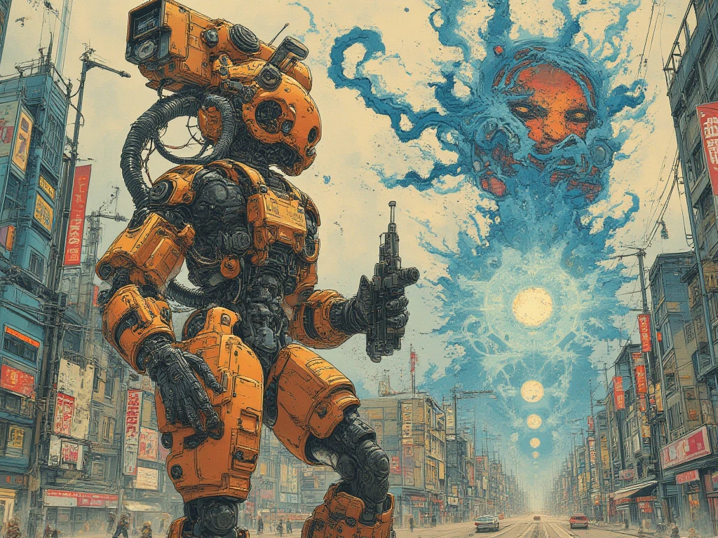 Giant Robot in the City