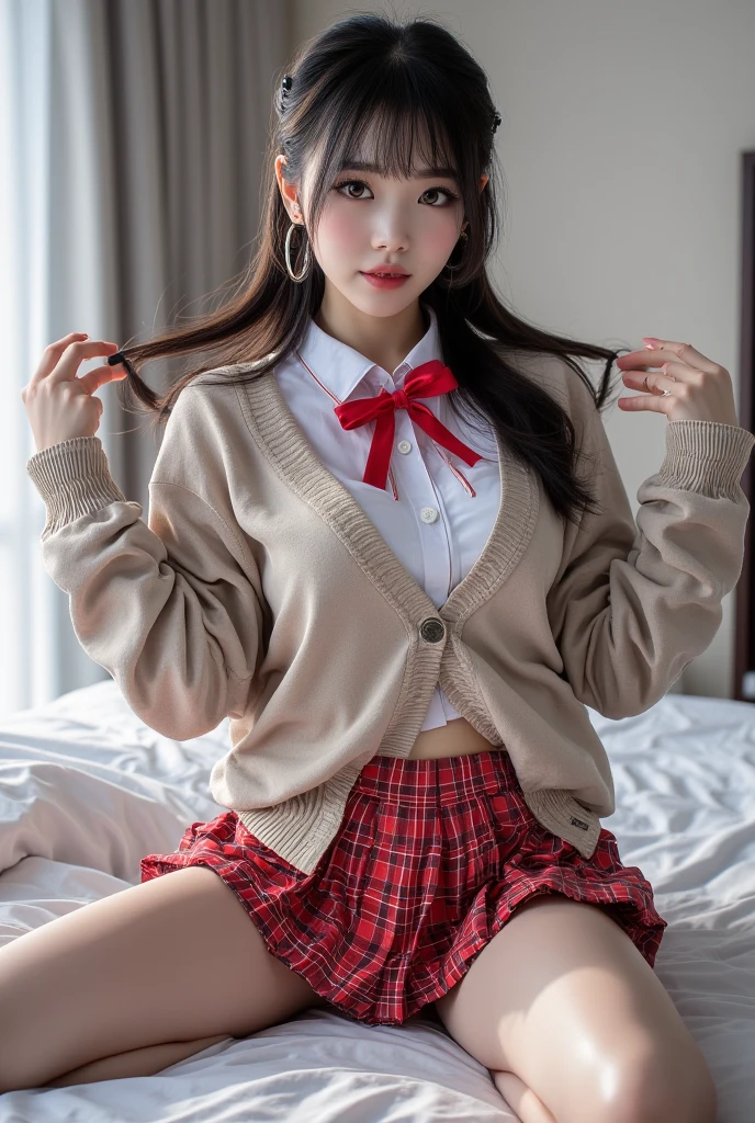 Nfws,pretty face, perfect body, small waist and big breasts, slim legs ...