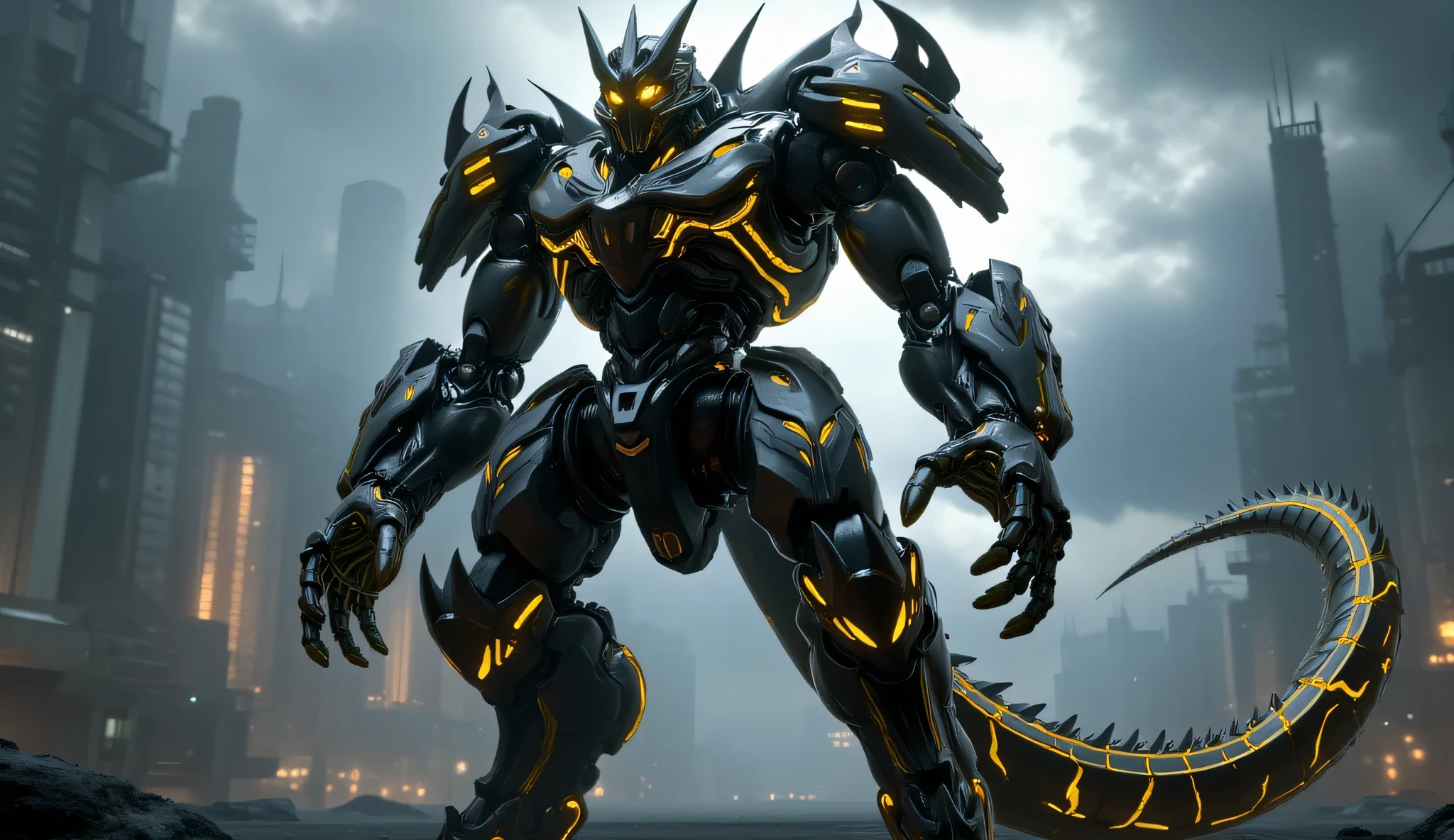 "KIAIKO" robot heavily inspired by samurai and dragon motifs