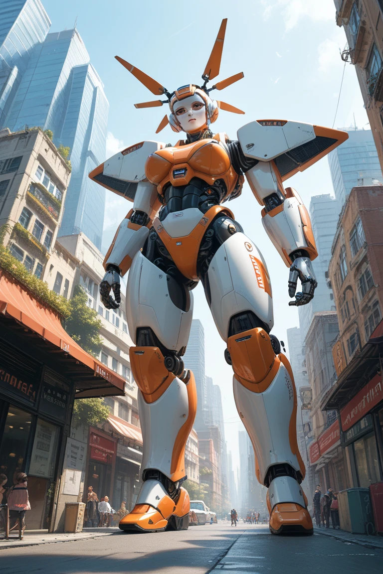 giant robot with a curved aircraft , giant robots have armor like ...