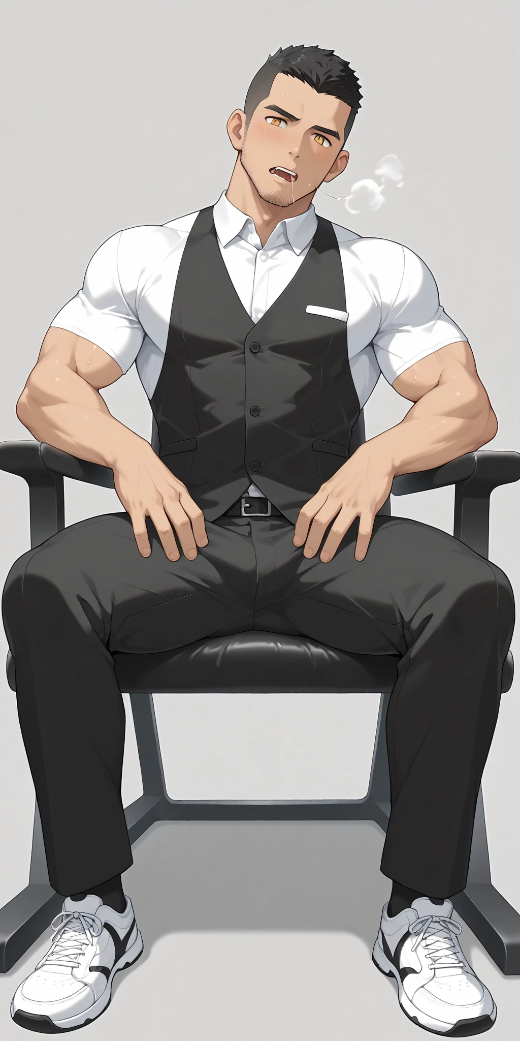 Anime characters：Gyee, whole body, Buzz Cut, In a clean and tidy ...