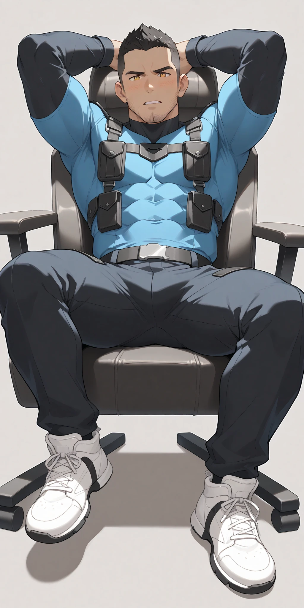 Anime characters：Gyee, whole body, Buzz Cut, In a clean and tidy ...