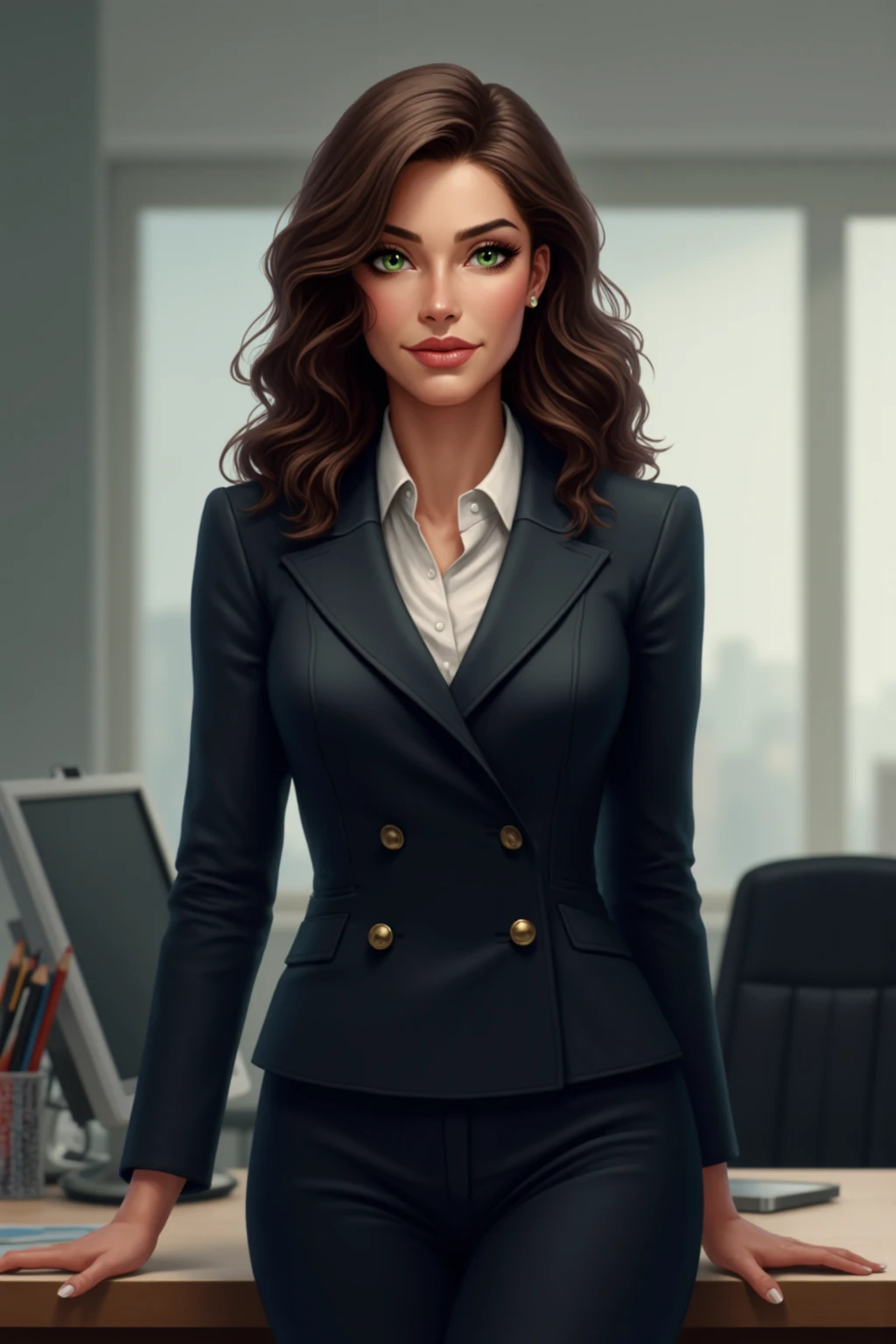 Realistic picture , I am brunette, 40 years old ,wavy hair to the ...