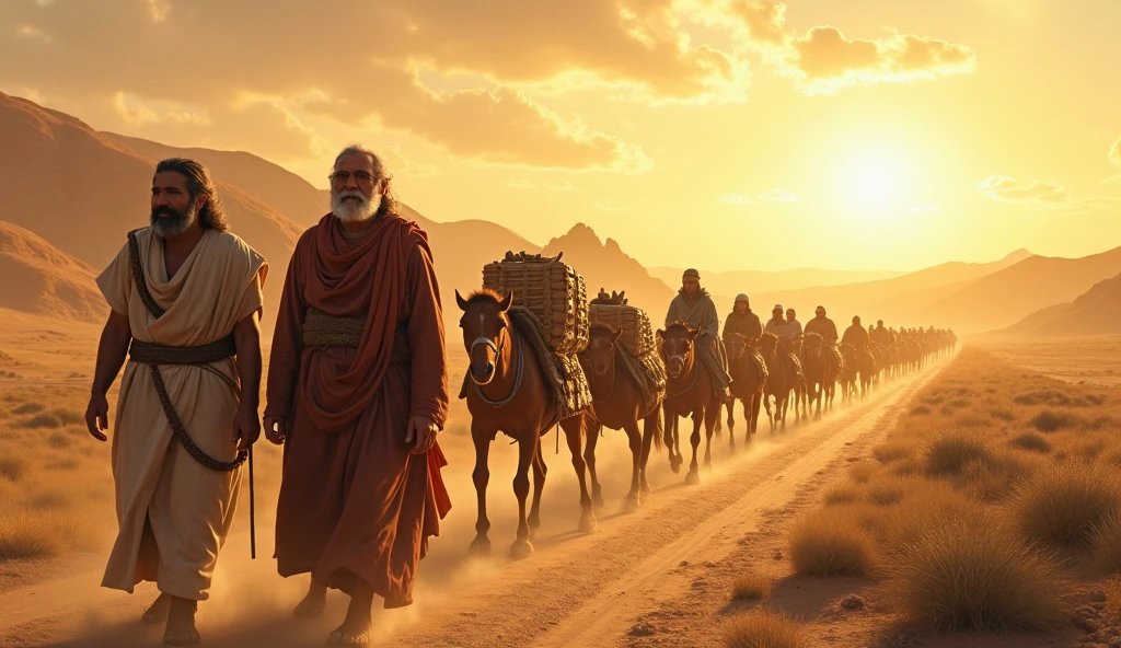 Abram obeyed Jehovah's call and , At 75 years old , he left Haran ...