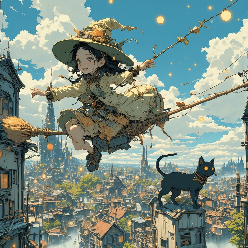 Animation, work of art, 8K quality, theme is "My Journey with a Cat ...