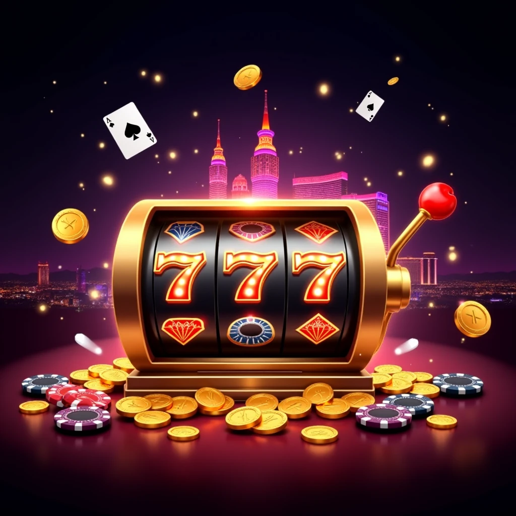 "A luxurious and premium casino-themed wallpaper with a modern - SeaArt AI