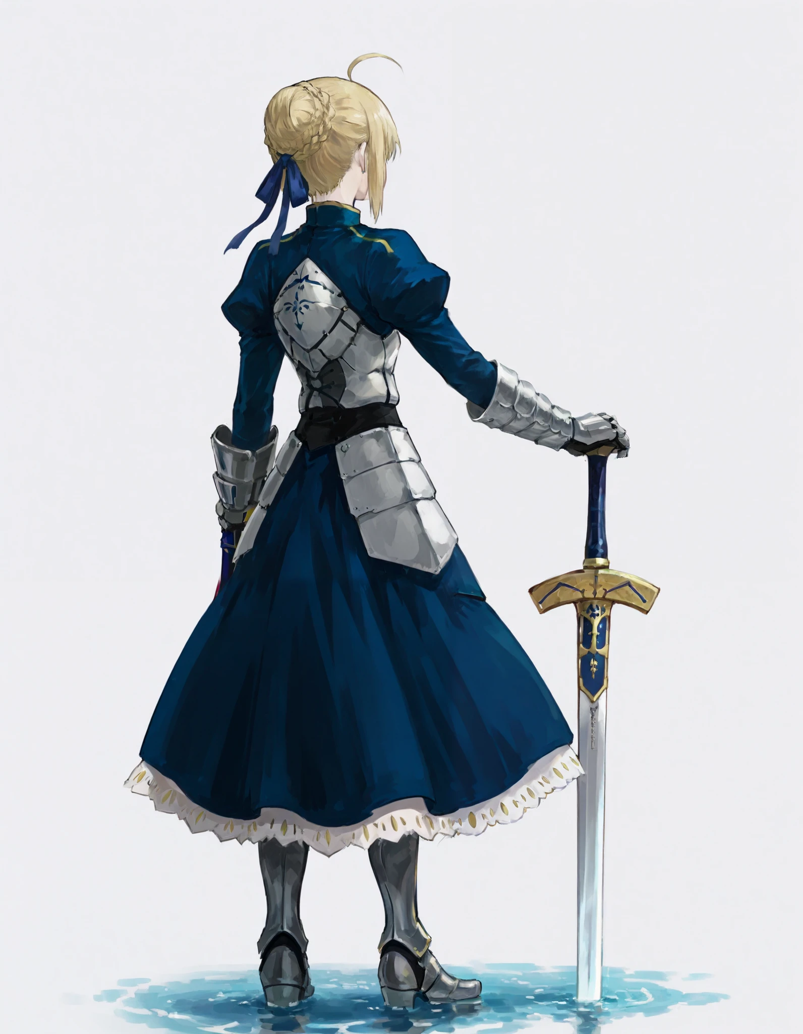 1girl, artoria pendragon \(fate\), saber \(fate\), solo, blonde hair ...