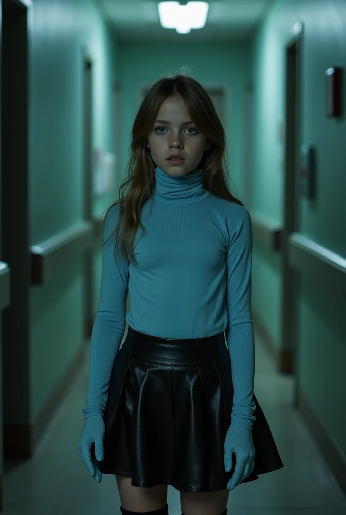 A beautiful, realistic looking twelve year old girl has an extremely ...