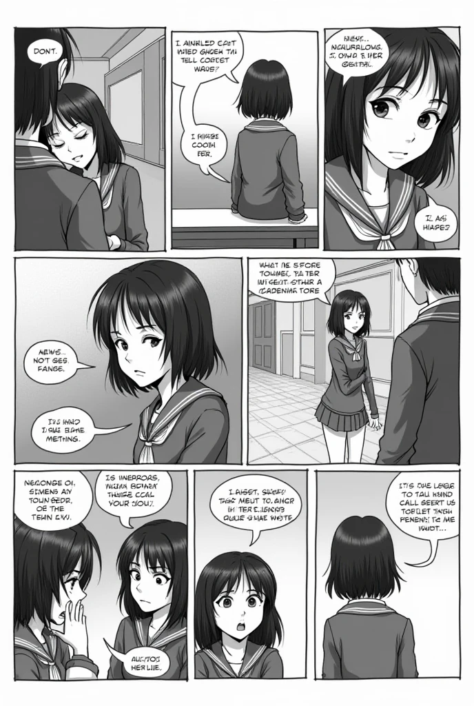 A 6 box comic about a age girl getting pressured by her parents in ...