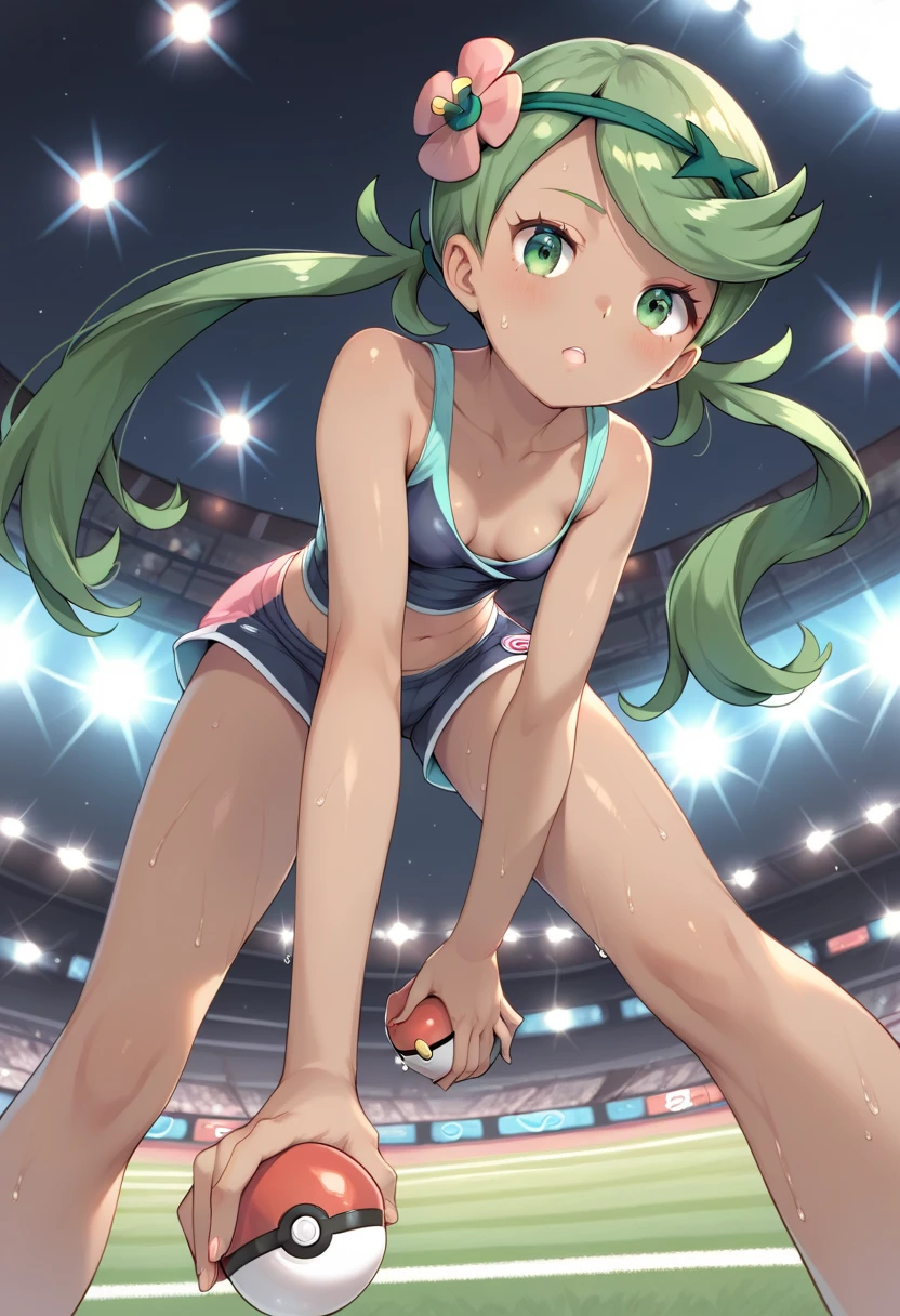 Character Mallow_pokemon , alone, Short Berry, long hair, bangs - SeaArt AI