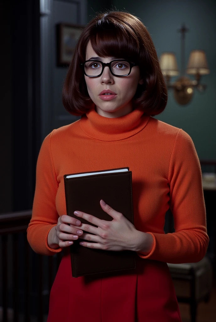 Photo of a velma from the 2002 scooby doo movie holding a spellbook ...
