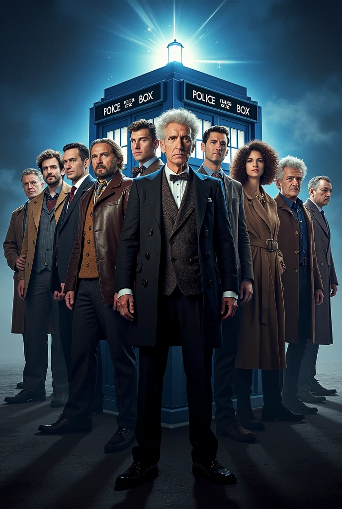 All Doctor Who doctors - SeaArt AI