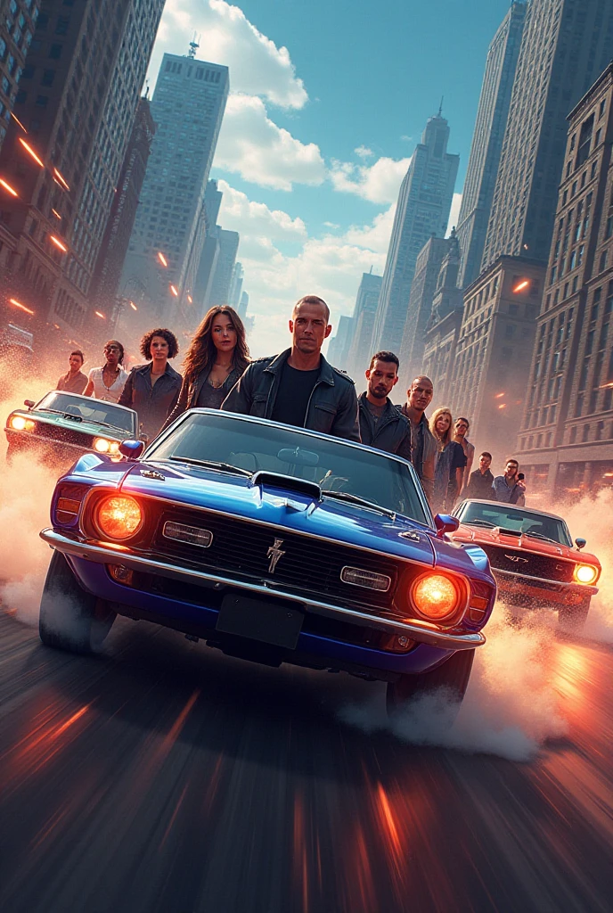 Cover of Fast and Furious 16 with the lyrics - SeaArt AI