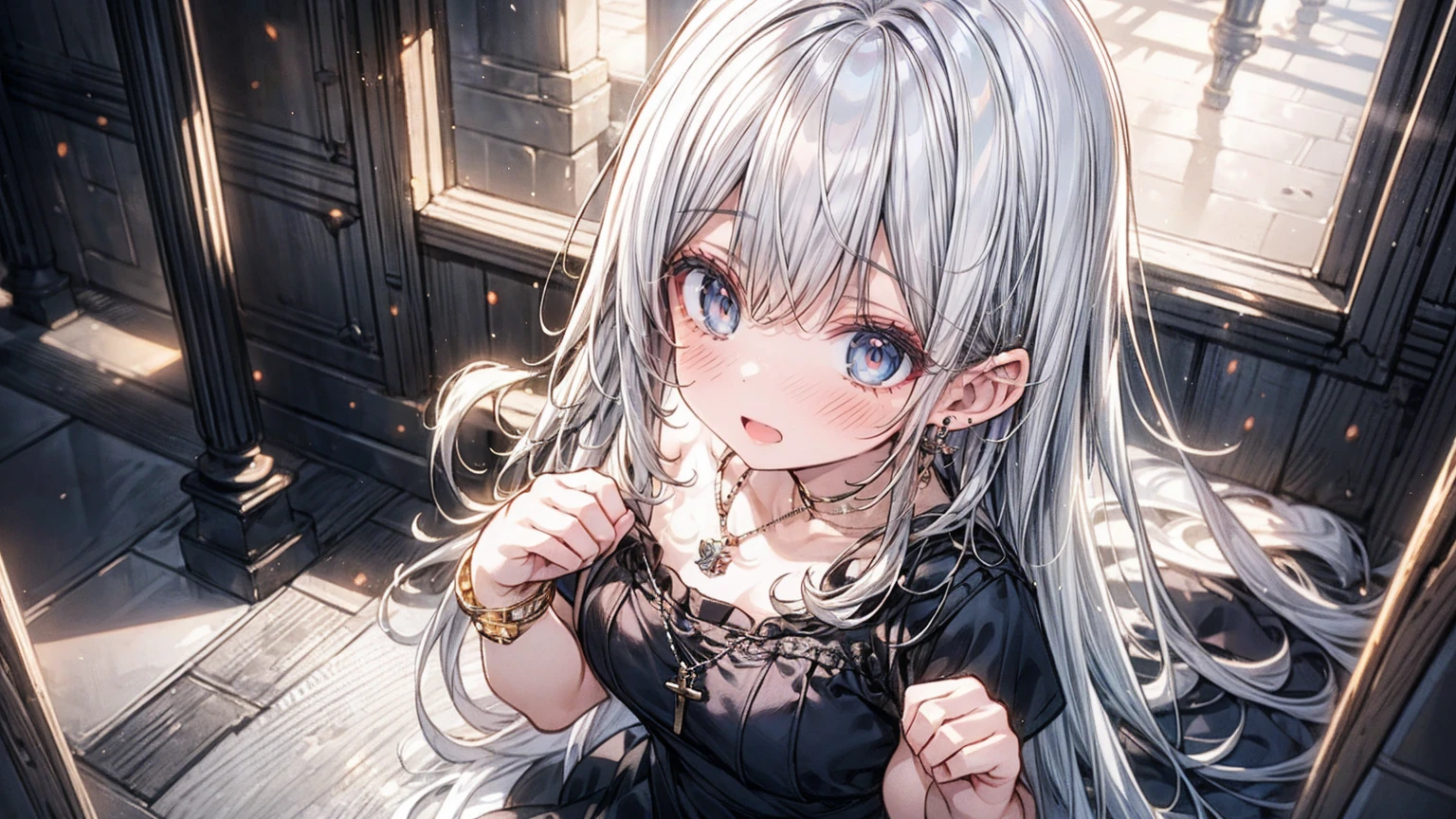 ((flat anime, 2D, 1girl:1.2)), ((12-years old:1.1, lolli:1.3 - SeaArt AI