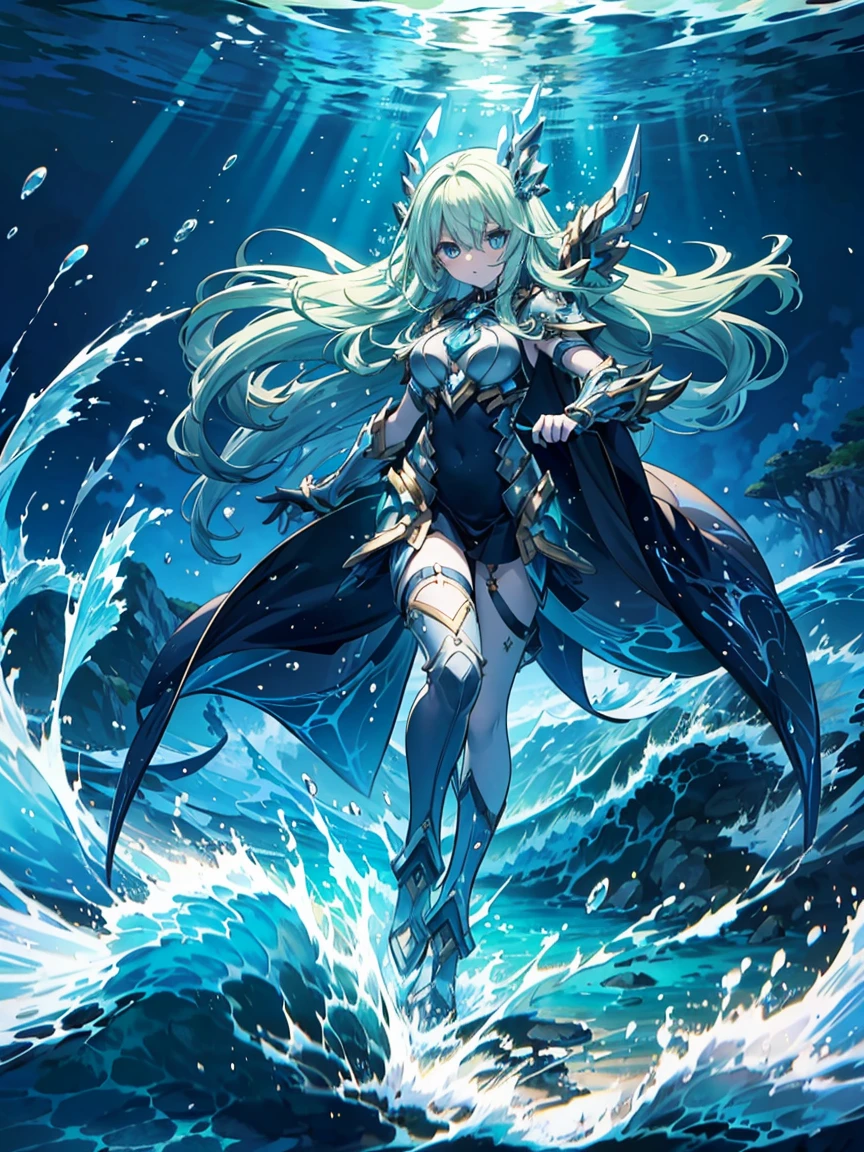 (((masterpiece, best quality, high detailed, 16k))) (1girl) A majestic ...