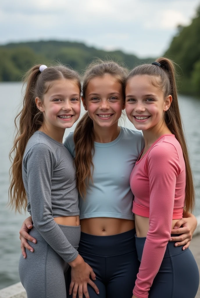 A photorealistic image of a group of young sporty Slovak girls - SeaArt AI