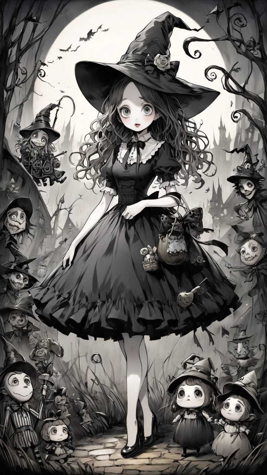 Tim Burton style 、Wizard of Oz - SeaArt AI