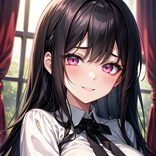 high definition、 Face Up、Above chest camera、 black hair long - SeaArt AI