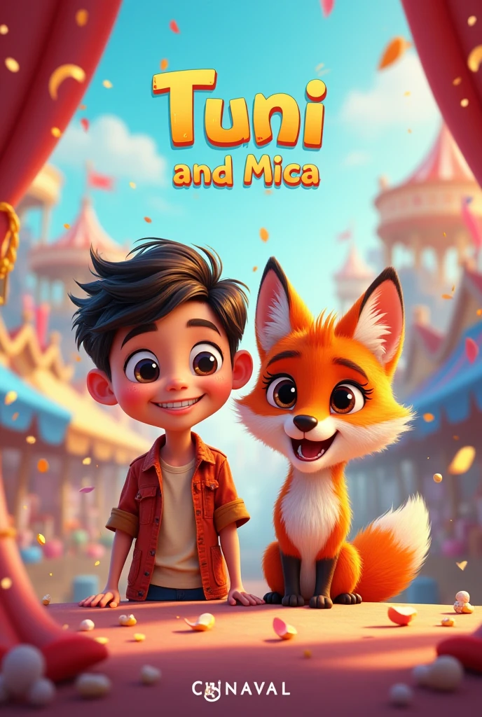 Make a thumbnail with the name Carnaval written for a video from a ...