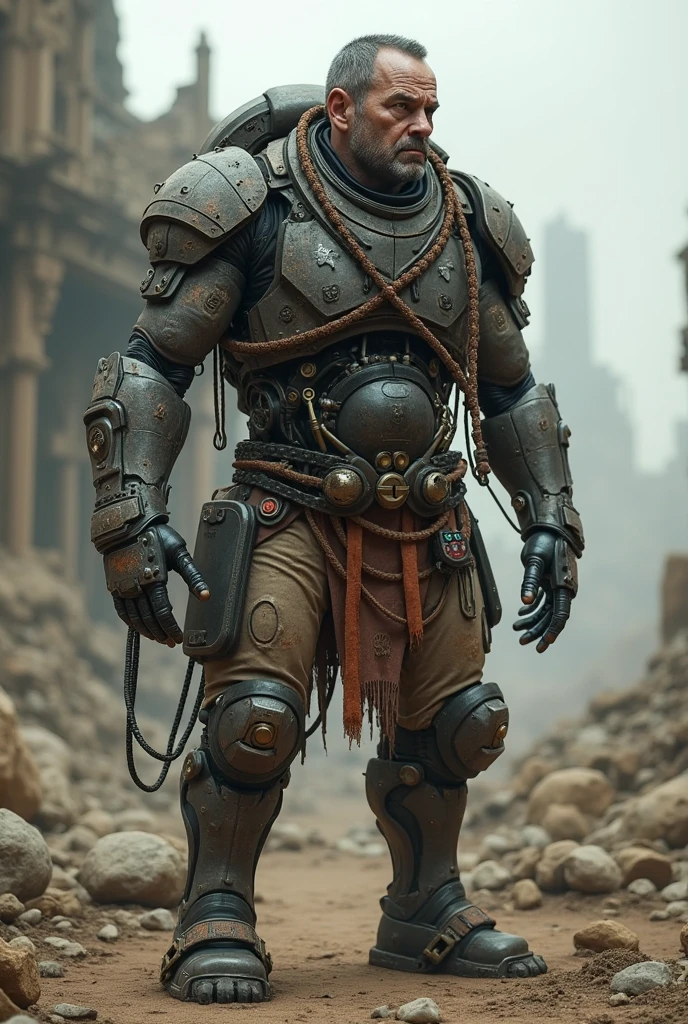 Old cyborg - SeaArt AI