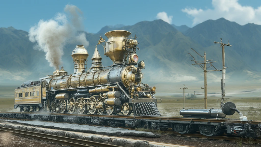 Union Pacific Railroad,Double Decker Steam Locomotive - SeaArt AI
